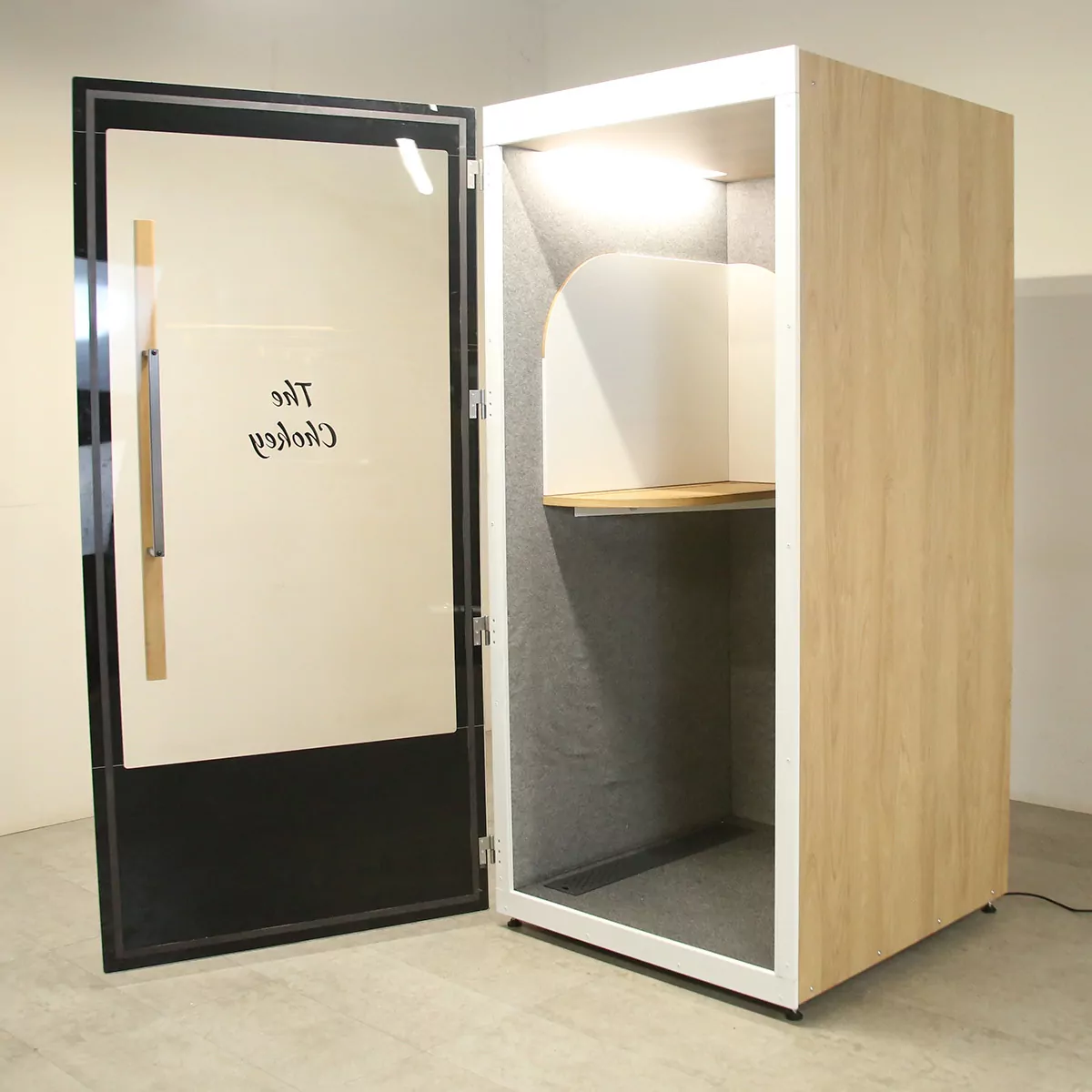 White/Oak ROOM Phone Booth - ENV362 - LOF Office Furniture