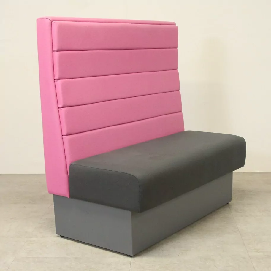 Pink Grey High Back Breakout Seating | Used Office Pods