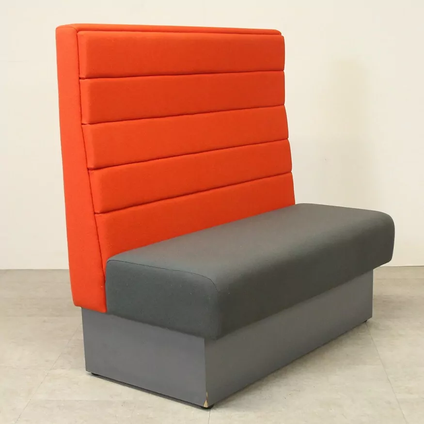Red Grey High Back Breakout Seating | Used Office Pods